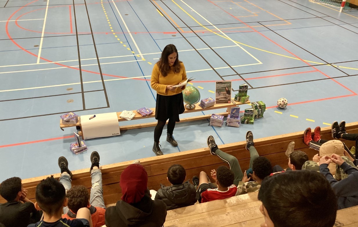 Författarbesök av Anja Gatu | Litteraturhusbloggen Trampolin